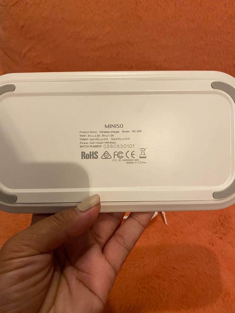 Miniso Wireless charger for iphone 8+ and up, Mobile Phones & Gadgets ...