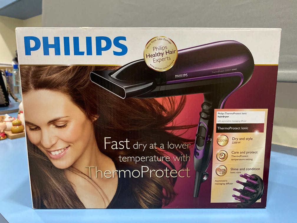 Philips ThermoProtect Ionic Hairdryer, Beauty & Personal Care, Hair on ...