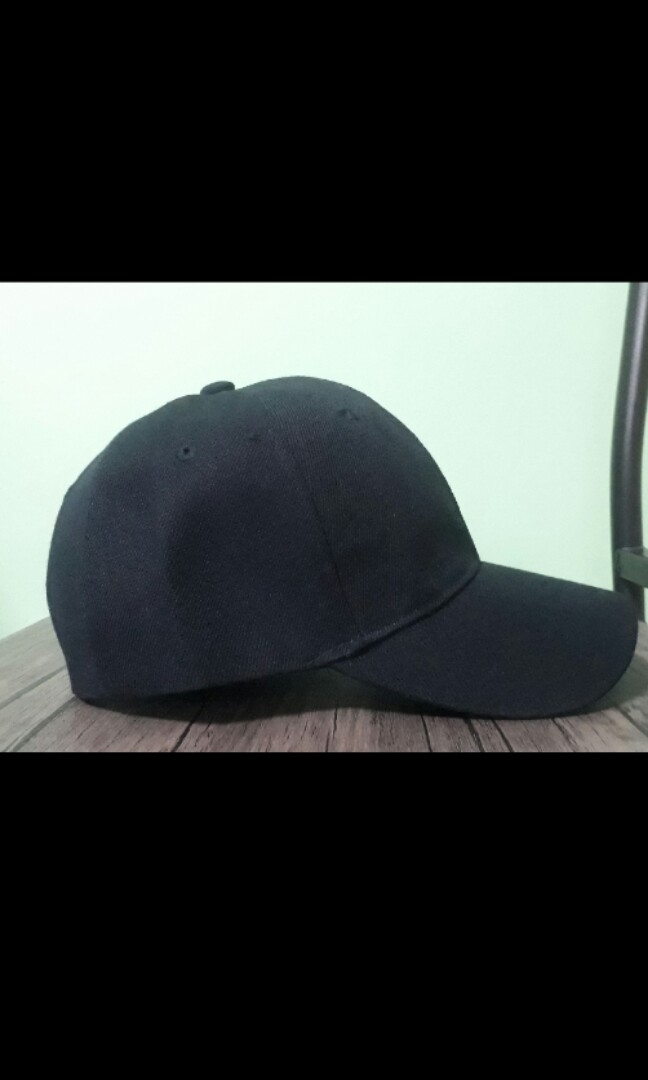 Plain Black Cap, Men's Fashion, Watches & Accessories, Caps & Hats on ...