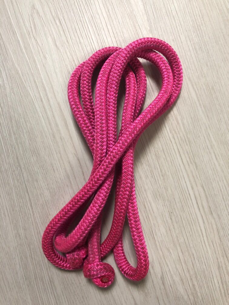 Rhythmic gymnastics Sasaki pink rope, Sports Equipment, Exercise ...