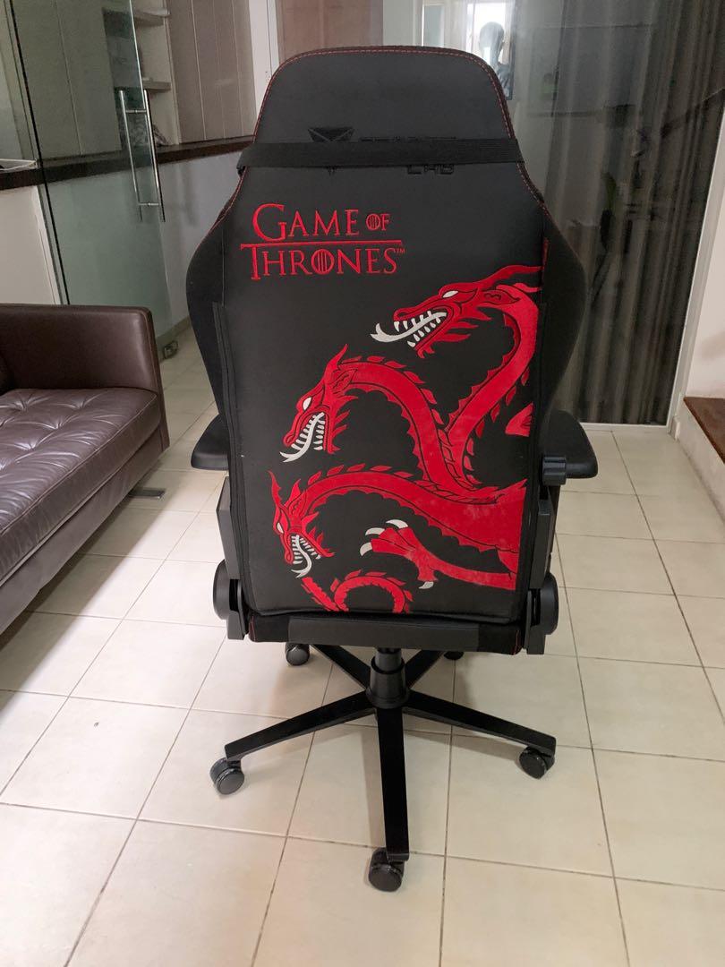 SecretLab Titan GOT House Targaryen 2020 Series, Furniture & Home ...