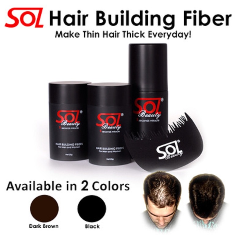 SOL Beauty Hair Building Fiber / Starter Kit, Beauty & Personal Care ...