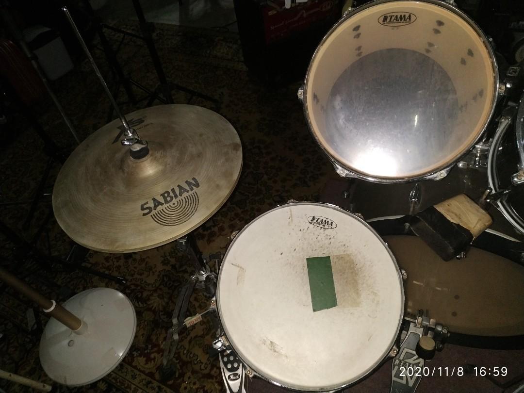 Tama imperial star/Sabian drum Set, Hobbies & Toys, Music & Media ...