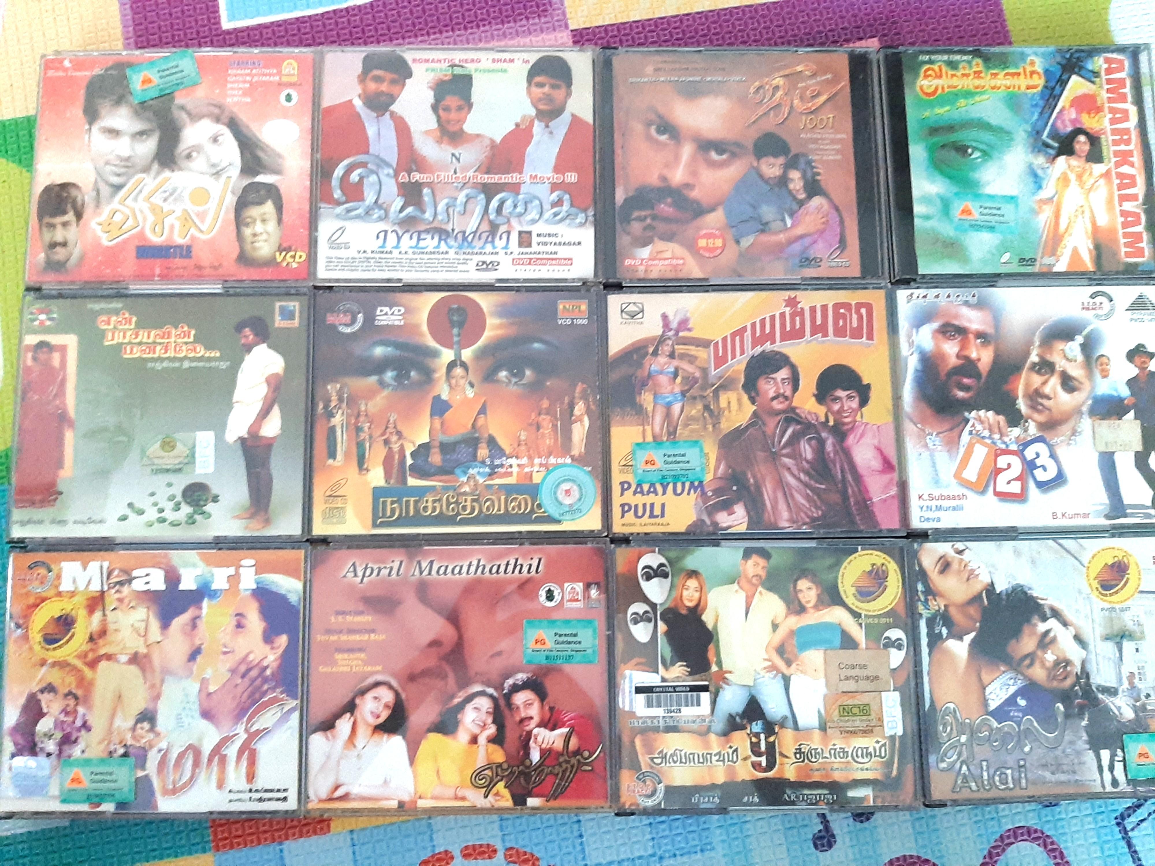 Tamil movie CDs, Hobbies & Toys, Music & Media, CDs & DVDs on Carousell