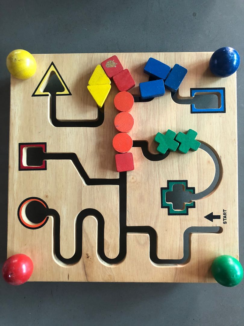 Wooden maze for kids to build their motor skills, Hobbies & Toys, Toys ...