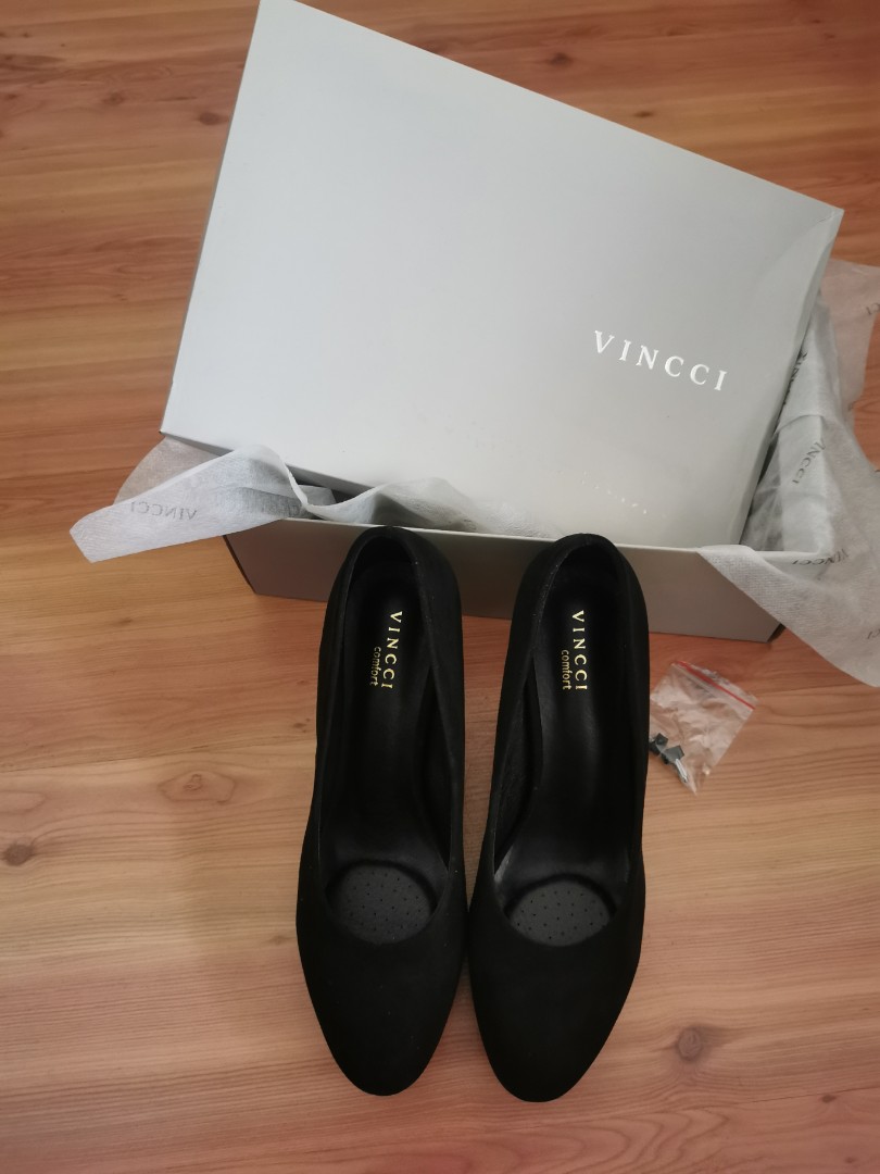 Black 4inch work platform pumps, Women's Fashion, Footwear, Heels on ...