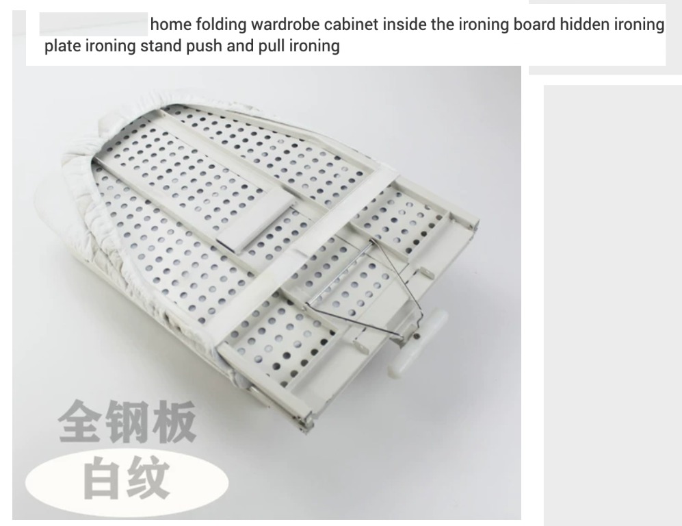 Brand new Foldable Ironing Board - wardrobe cabinet inside the ironing ...