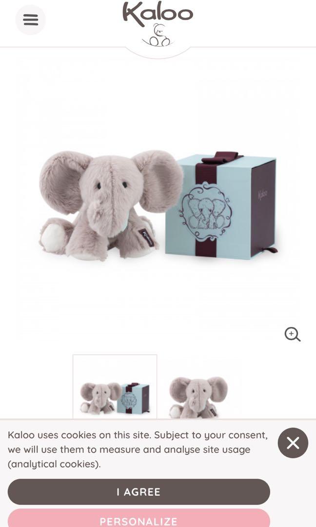 Brand new Kaloo peanut the elephant, Hobbies & Toys, Toys & Games on ...