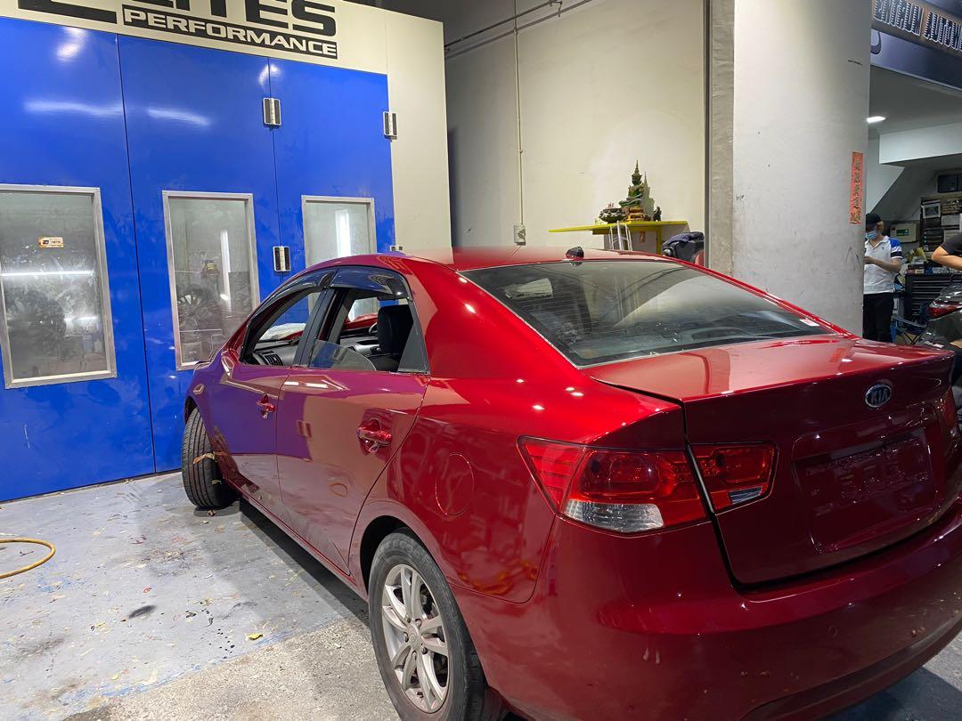 Candy red spray, Car Accessories, Car Workshops & Services on Carousell