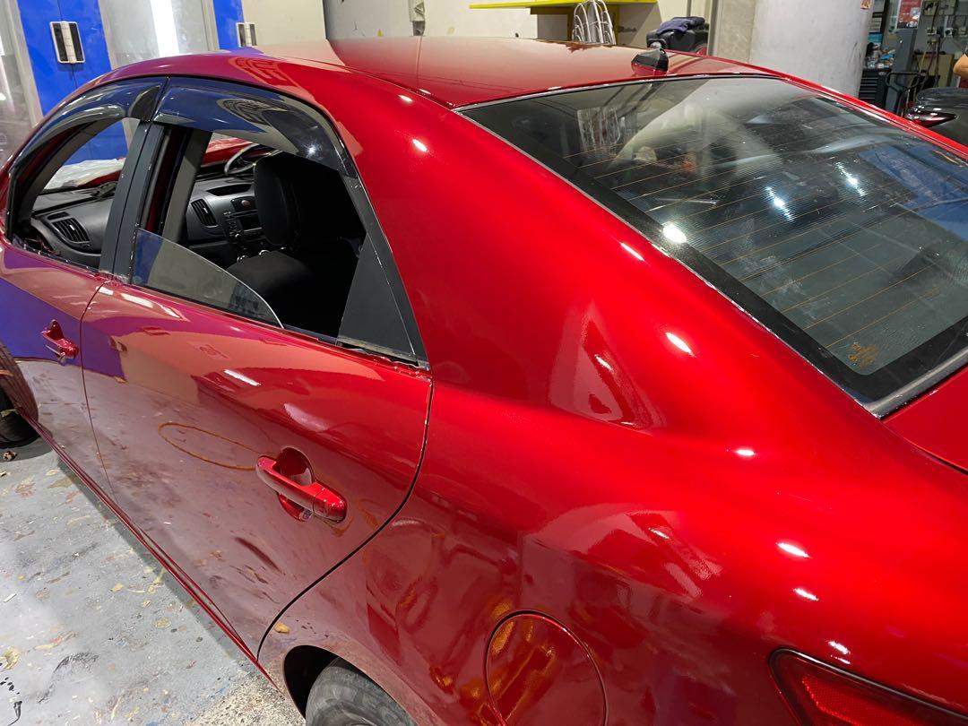 Candy red spray, Car Accessories, Car Workshops & Services on Carousell