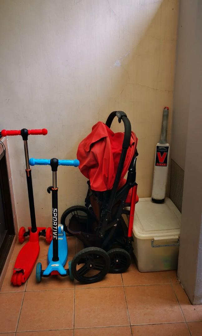 Combi red stroller, Babies & Kids, Going Out, Strollers on Carousell