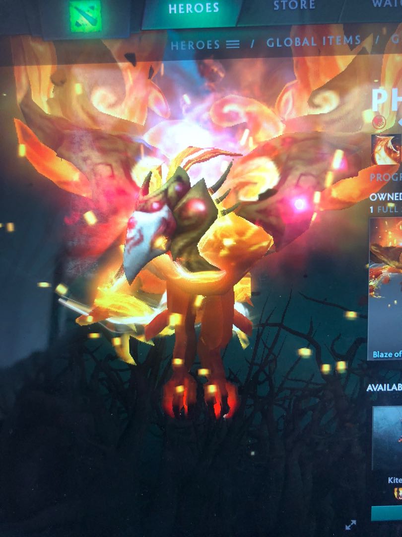 Dota 2- Phoenix set ( mythical set) Ti 10 exclusive, Video Gaming ...