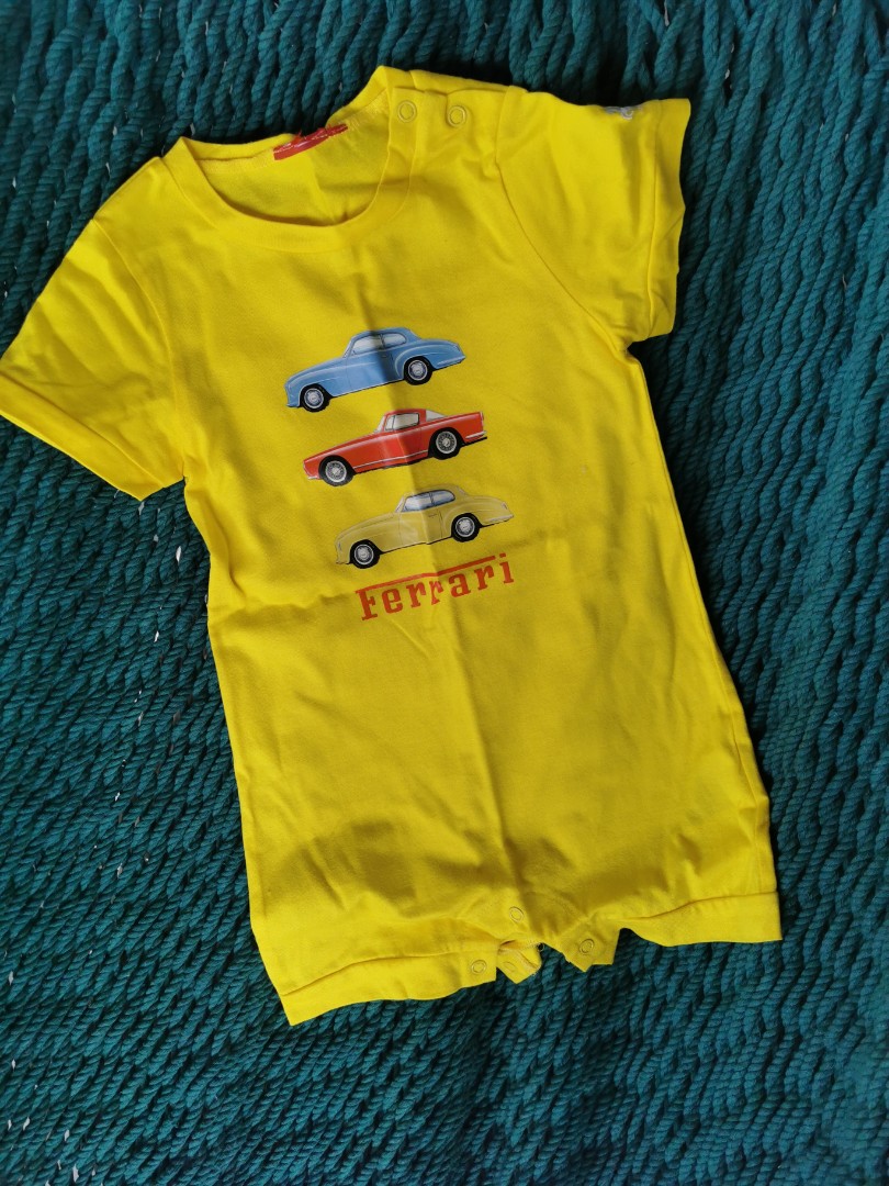 Ferrari one-sie, Babies & Kids, Babies & Kids Fashion on Carousell