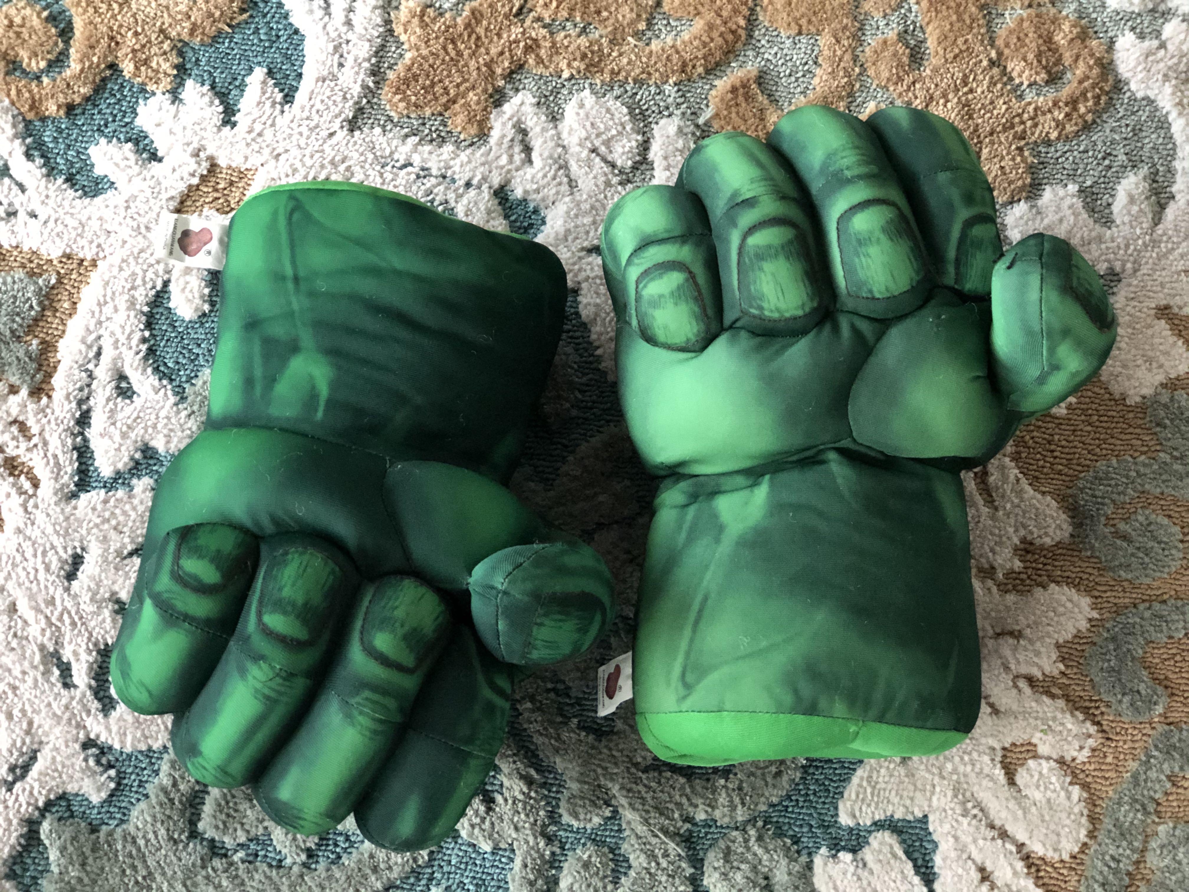 Hulk boxing gloves, Hobbies & Toys, Toys & Games on Carousell