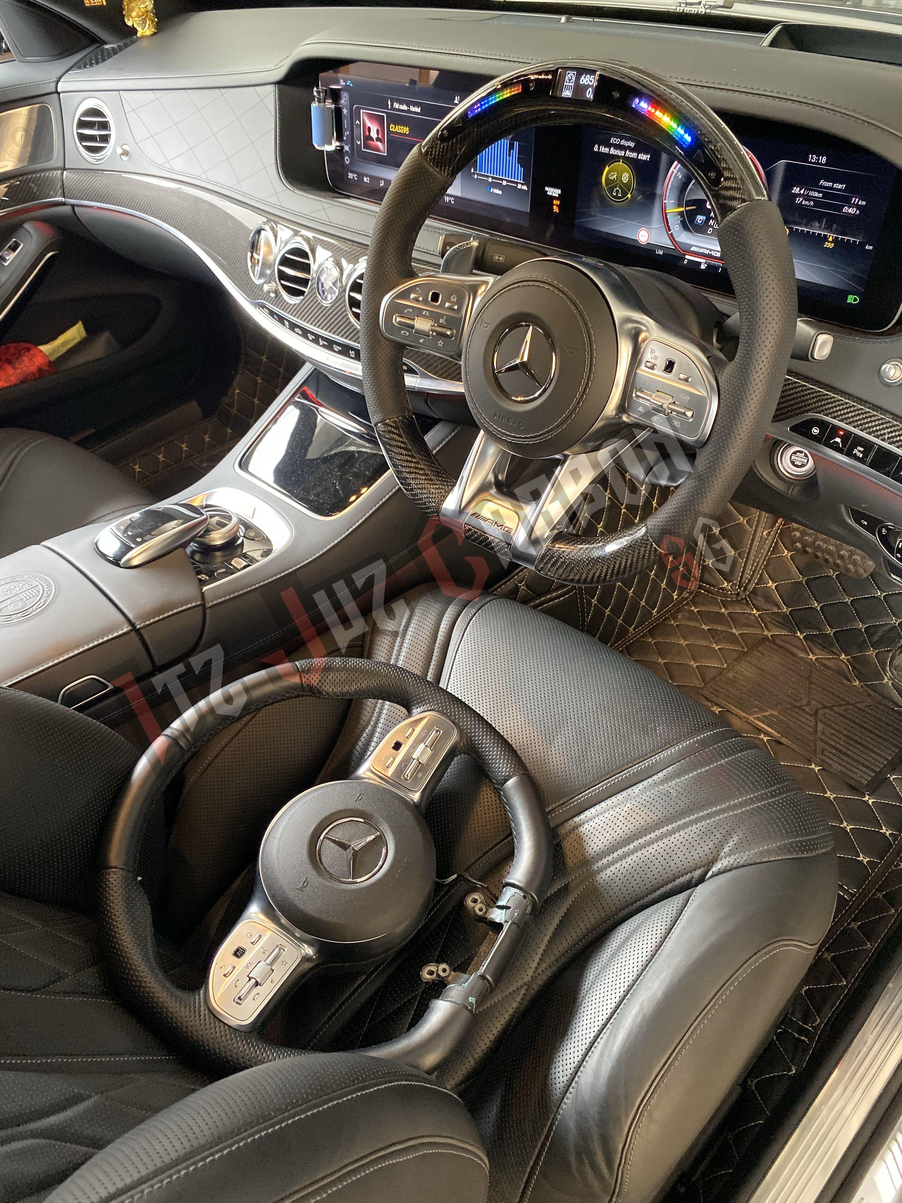 Mercedes S63 AMG Carbon fibre led steering wheel, Car Accessories ...