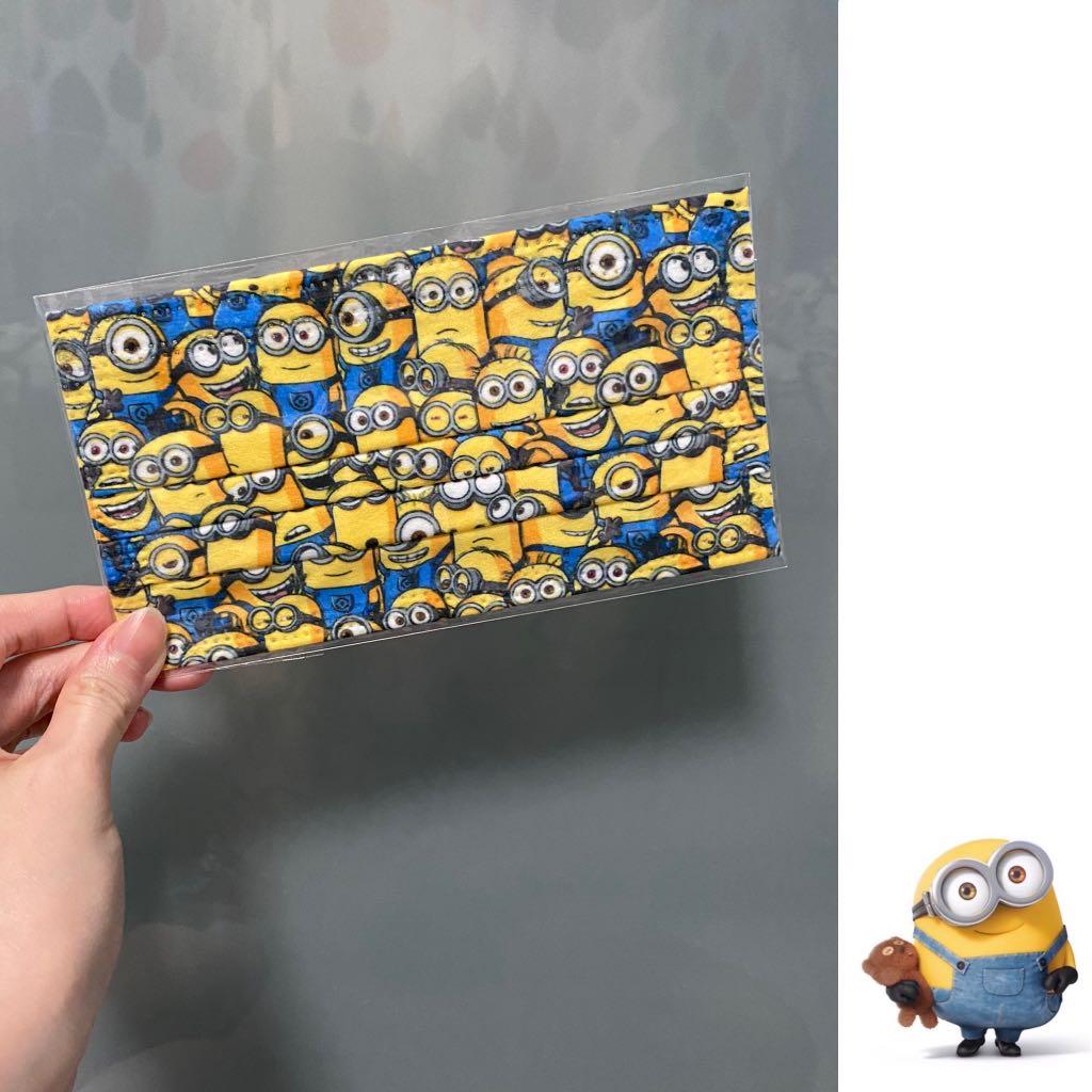 Minions disposable face mask, Everything Else on Carousell