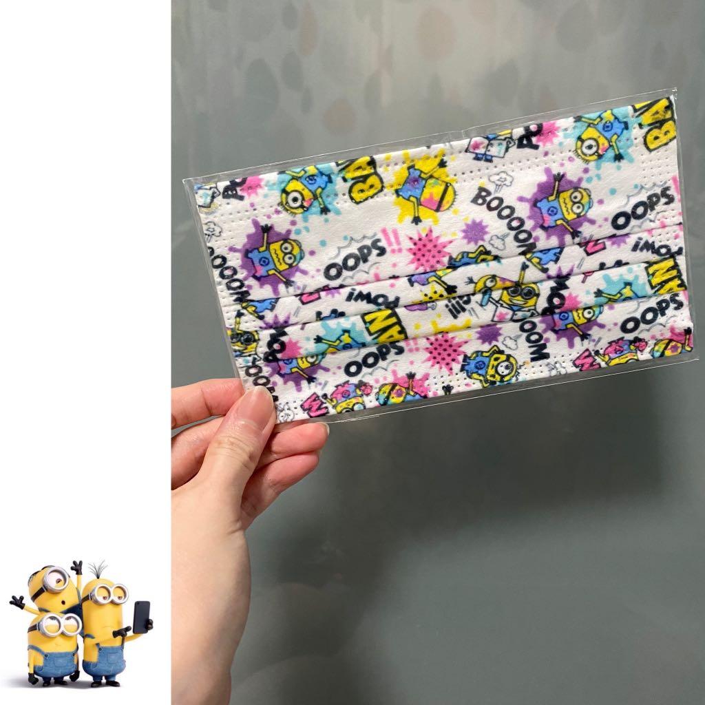 Minions disposable face mask, Everything Else on Carousell