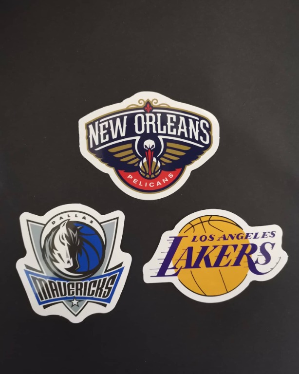NBA LOGO PVC WATERPROOF STICKERS, Men's Fashion, Activewear on Carousell
