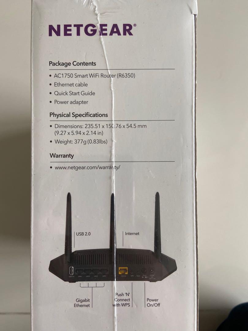 Netgear AC1750 wireless wifi router, Computers & Tech, Parts ...