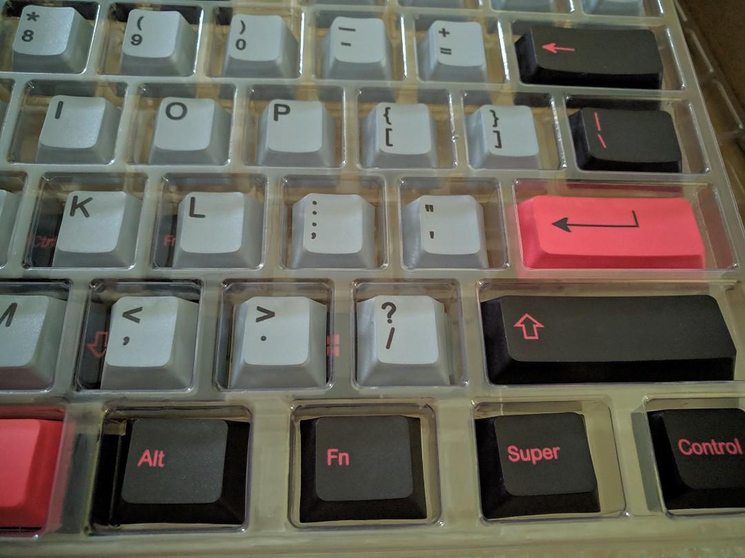 PBT Keycaps GMK 8008 Inspired Pink Gray Black colorway mechanical ...