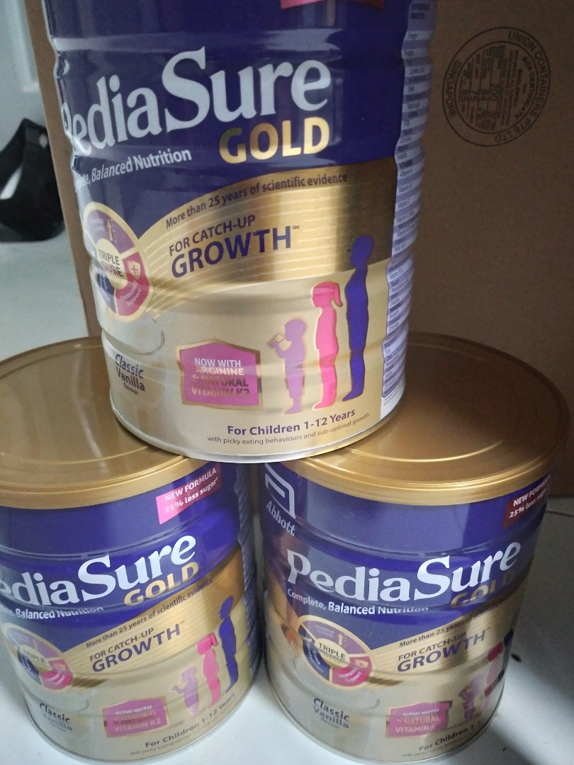 Pediasure Gold (vanilla) 850g, Babies & Kids, Nursing & Feeding ...