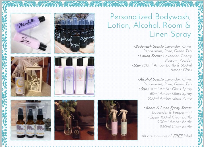 Personalized Lotion, Body wash,alcohol and linen spray, Beauty ...