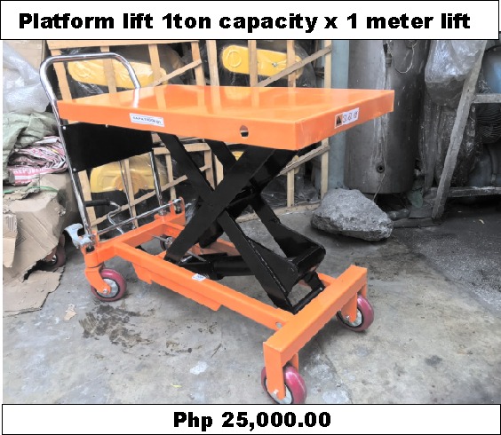 platform trolley lift 1 ton capacity engine motorcycle repair ...