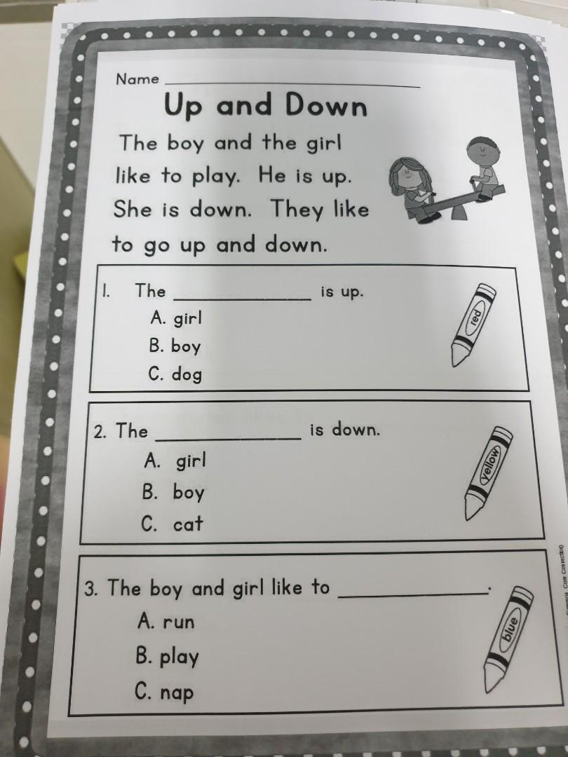 Preschool English Worksheet Kindergarten English Worksheets At