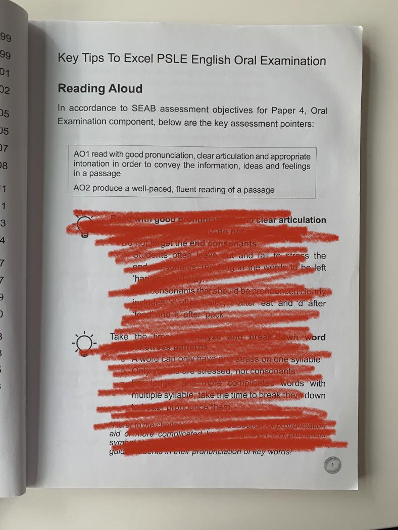 PSLE ENGLISH ORAL EXAMINATION COMPREHENSIVE GUIDE FOR P5 and P6 ...