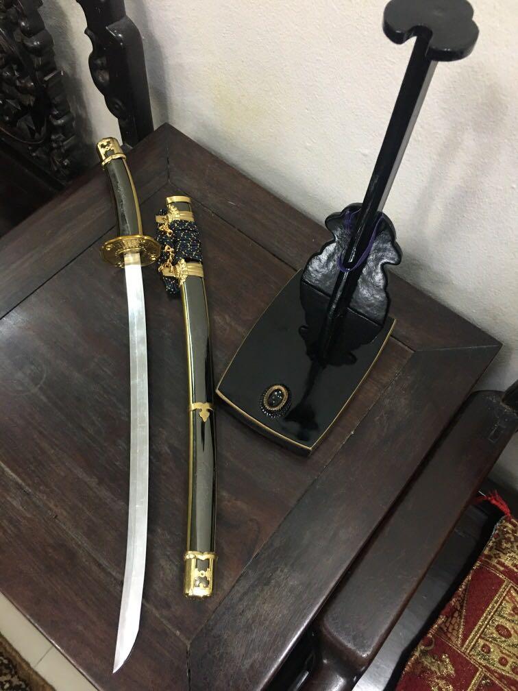 Samurai sword ( replica ), Furniture & Home Living, Home Decor, Clocks ...