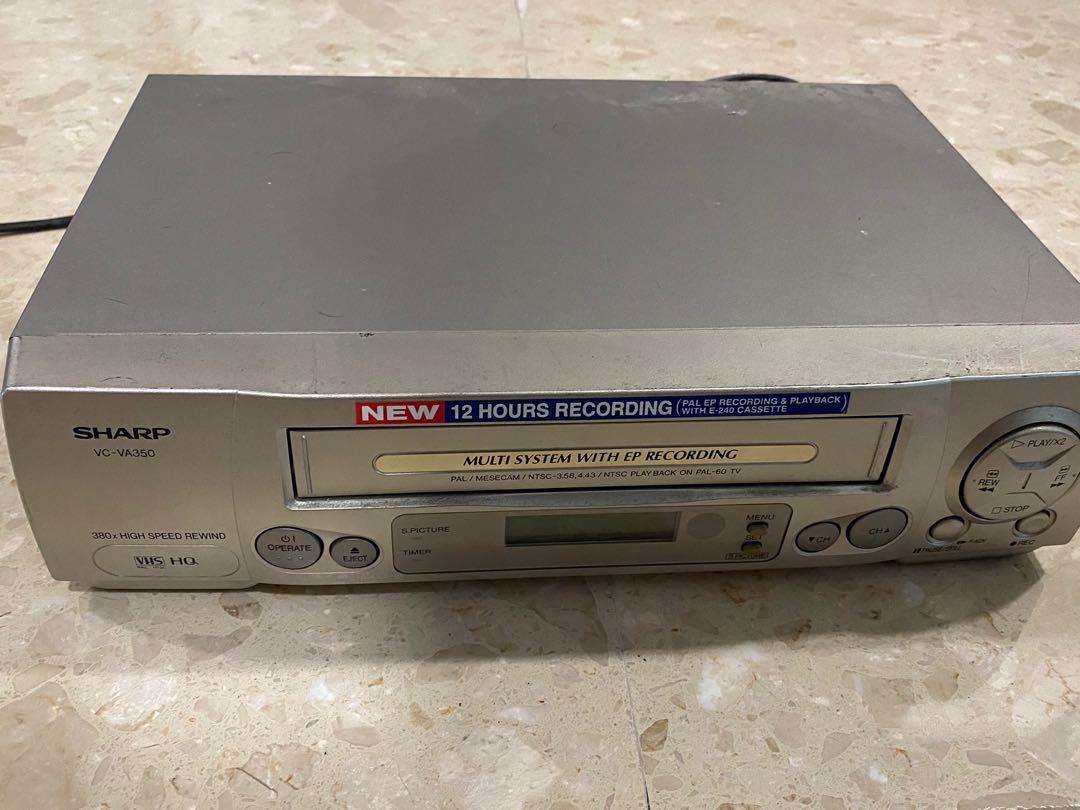 SHARP VHS Recorder, TV & Home Appliances, TV & Entertainment, TV on ...