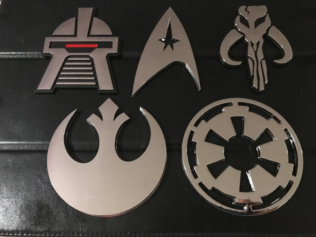 Star Wars / Star Trek / Mandalorian / Cylon Car Emblem, Car Accessories ...
