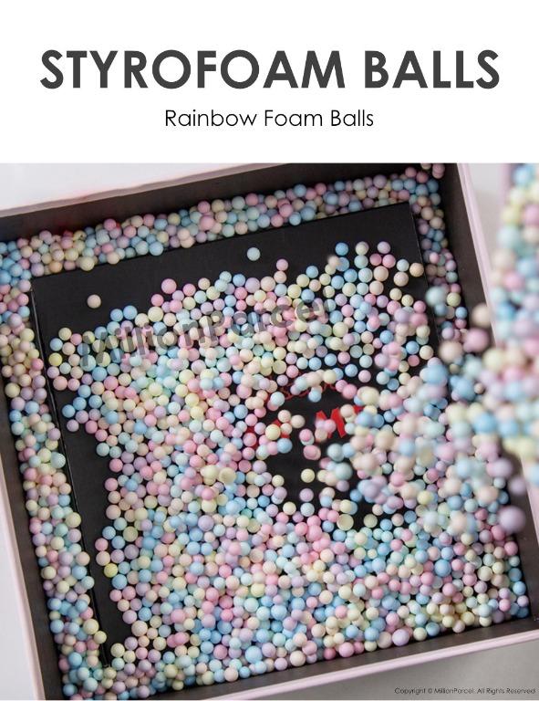 Colourfull Styrofoam Ball | Rainbow Foam Balls | Wedding/Birthday Gift ...