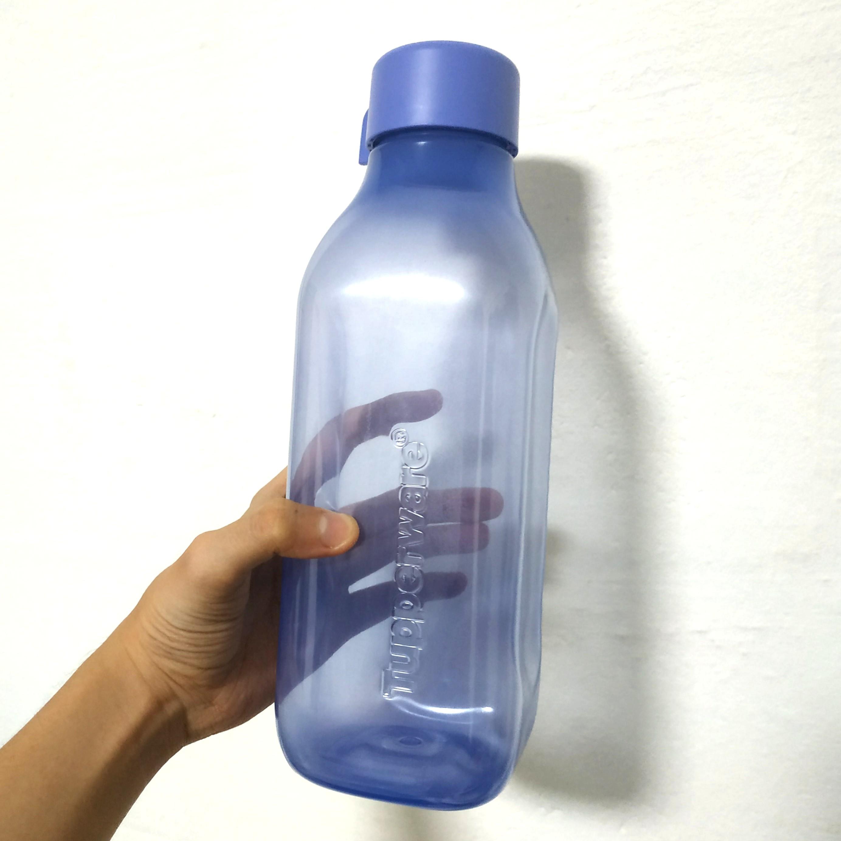 Tupperware 1 L/ Litre Square Screw/ Twist Cap Eco Water Bottle, TV ...