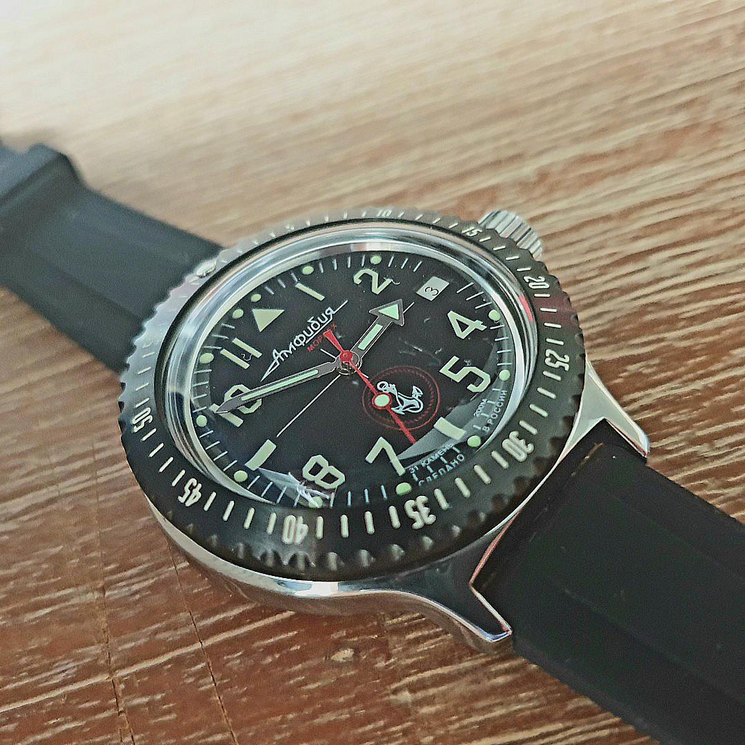 Vostok Amphibia 420 Automatic Mechanical Military watch "Aviator ...