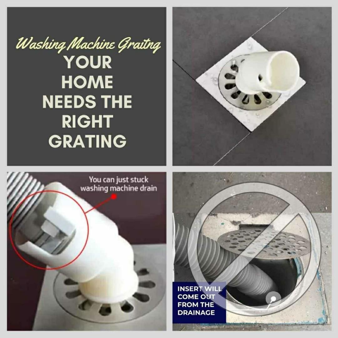 Washing machine floor grate stainless steel, TV & Home Appliances ...