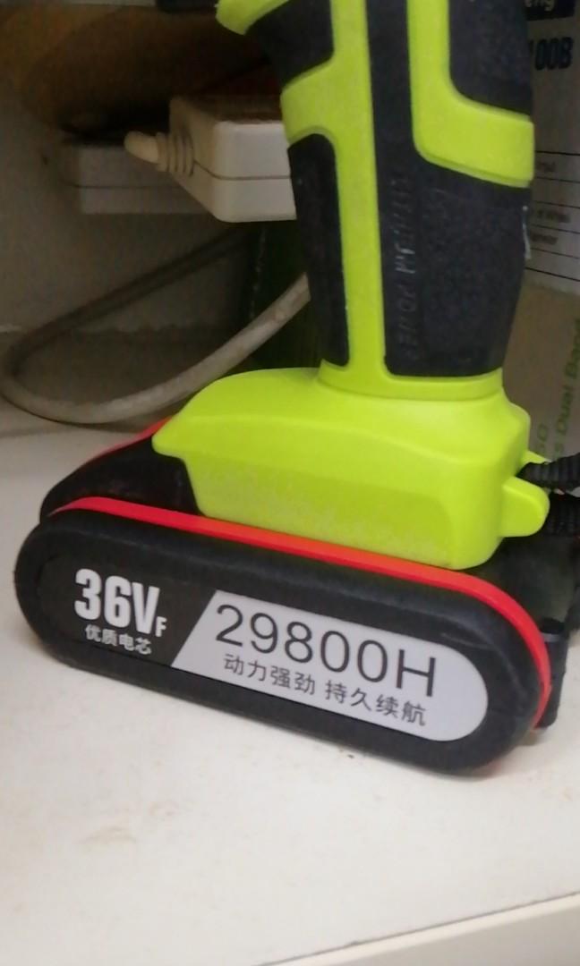 YSA 36vf cordless hammer drill, Furniture & Home Living, Home ...