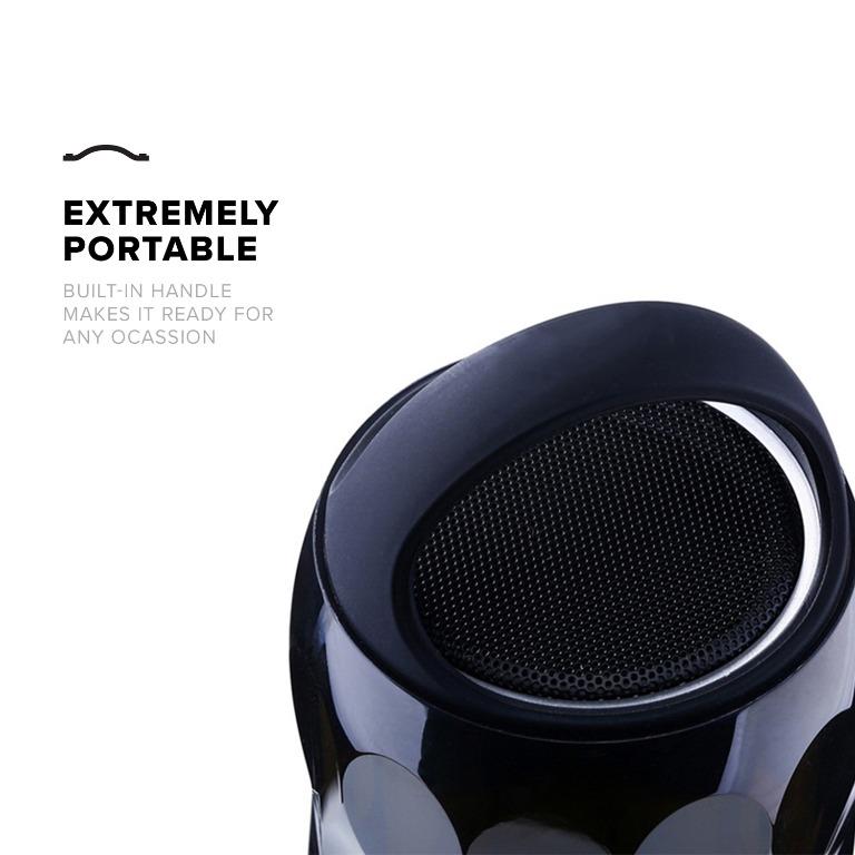 ZIZO AURORA GO WIRELESS [NIGHT LIGHT] BLUETOOTH SPEAKER - RECHARGEABLE ...