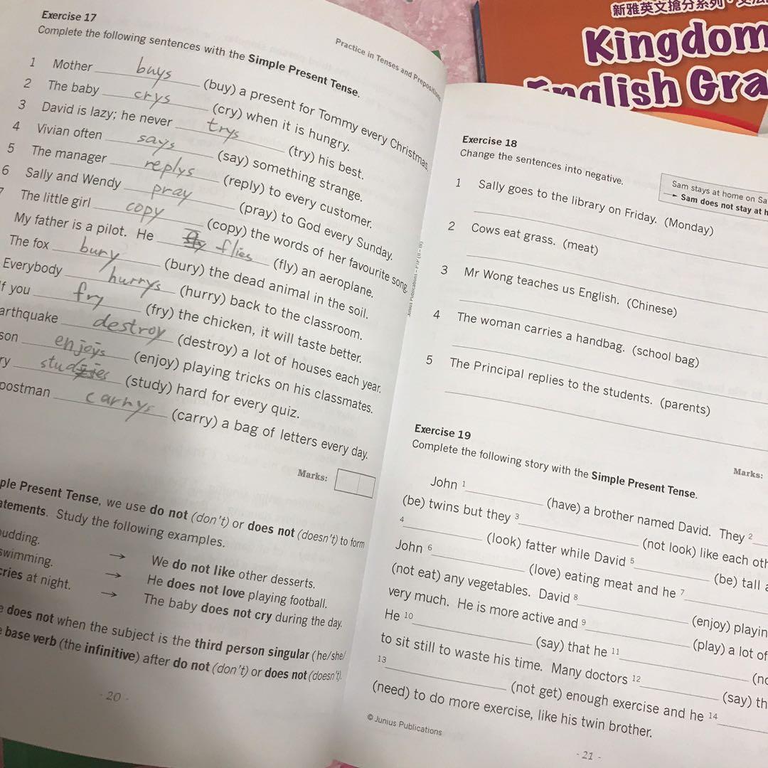 小二三英文補充 primary school english exercise, 興趣及遊戲, 書本 & 文具, 教科書 - Carousell