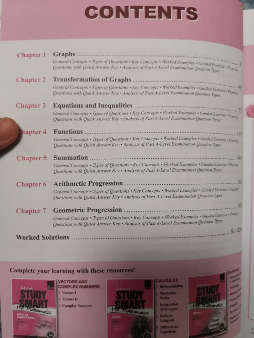 A LEVEL MATHEMATICS GRAPH, FUNCTIONS AND SERIES TEXTBOOK, Hobbies ...