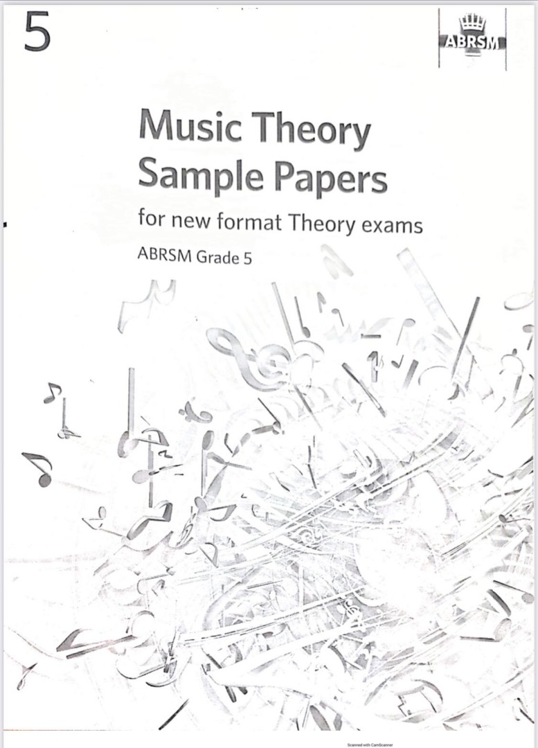 ABRSM grade 5 music theory exam sample paper, Hobbies & Toys, Music ...
