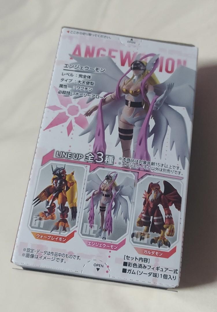 FREE Stand + Angewomon Digimon SHODO Vol.1 authentic bandai desktop ...