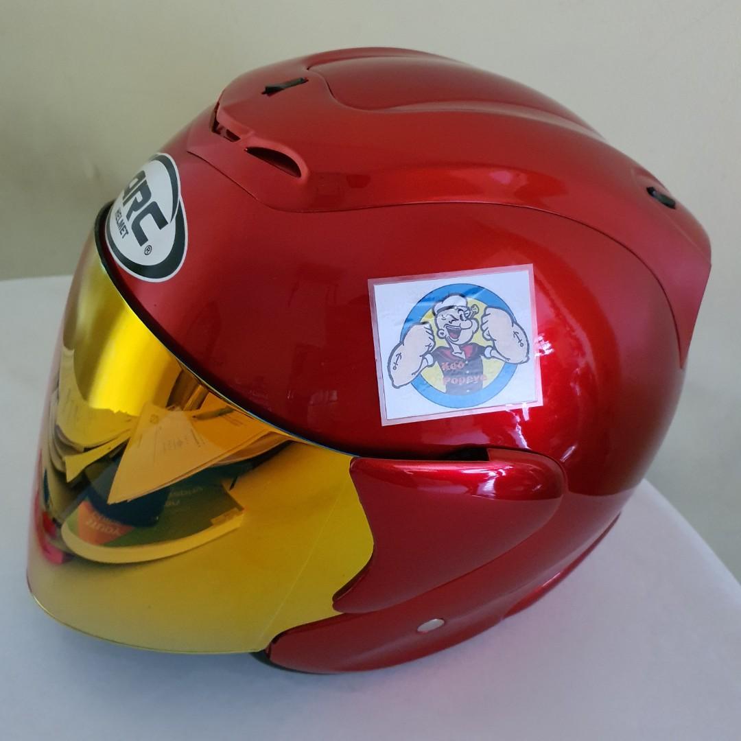 ARC RITZ HELMET RED COLOUR, Motorcycles, Motorcycle Accessories on ...