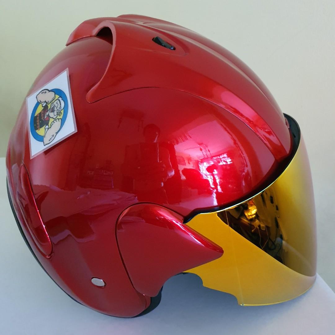 ARC RITZ HELMET RED COLOUR, Motorcycles, Motorcycle Accessories on ...