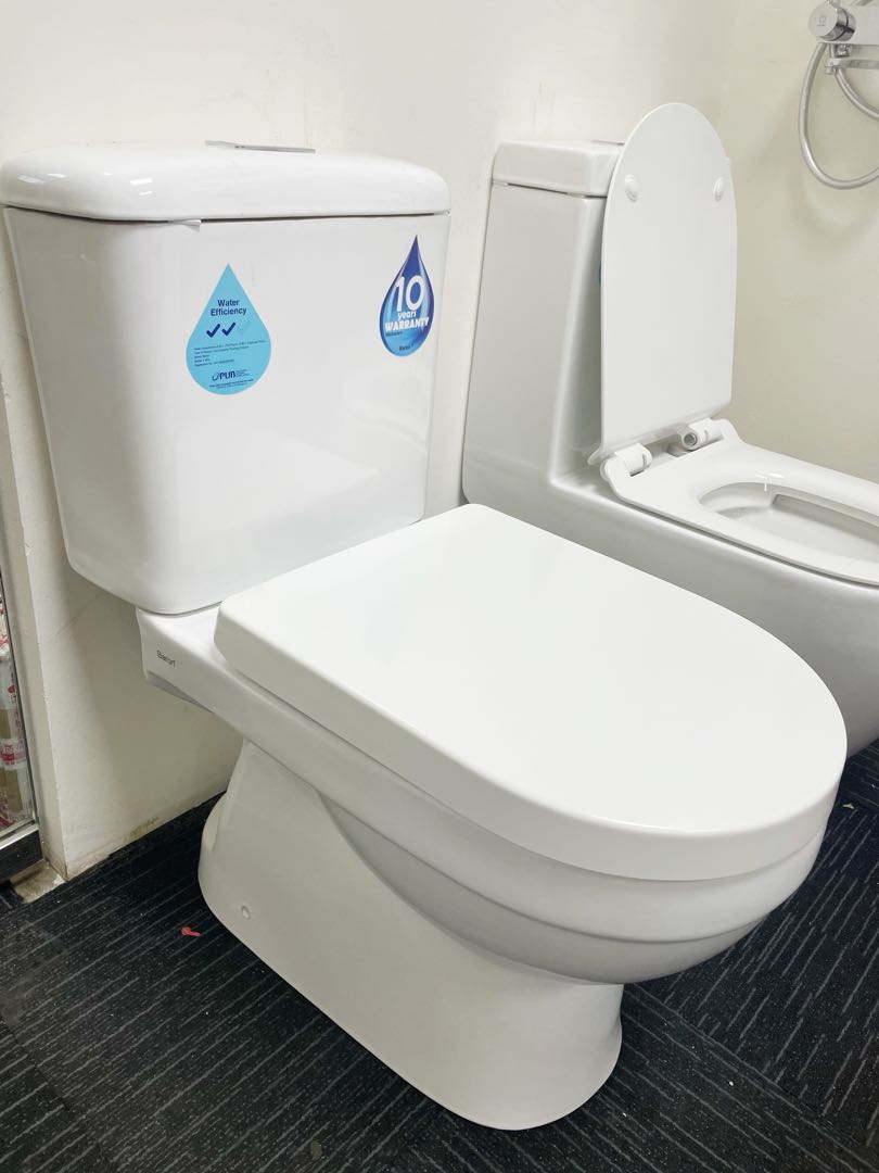 BARON V800 2-PIECE TOILET BOWL WITH RECT FLUSHING BUTTON, Furniture ...