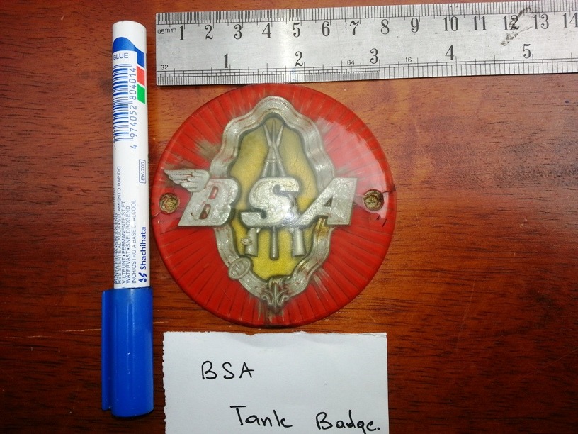 BSA motorcycle tank badge, Auto Accessories on Carousell