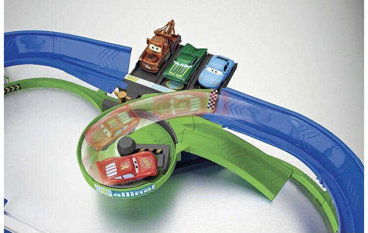 Disney Pixar Cars Stunt Racers Double Decker Speedway Track Set ...