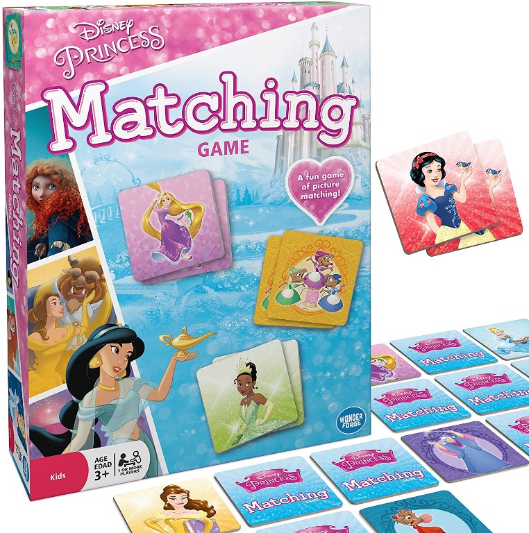 Disney Princess Matching Game, 興趣及遊戲, 玩具 & 遊戲類 - Carousell