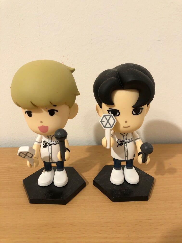 EXO doll figure stands, Toys & Games, Bricks & Figurines on Carousell