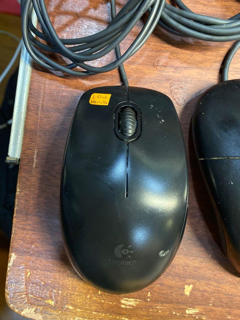Logitech Mouse M100 (left click unstable), Computers & Tech, Parts ...